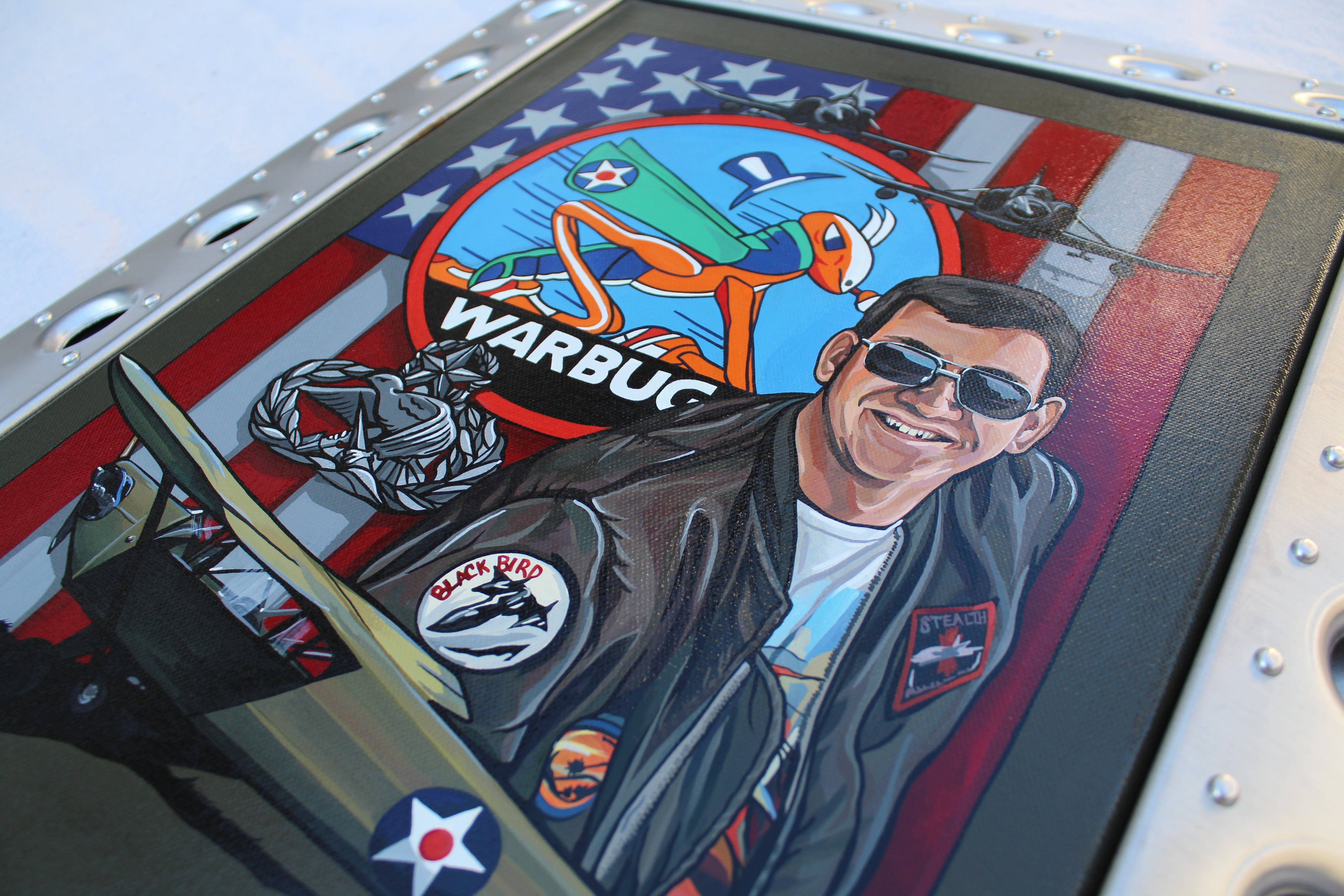 Custom Aviation Portrait: A Handcrafted Gift with a Unique Metal Frame ...